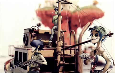 2D feat. Nathan Haines - FM [Gorillaz] - Coub