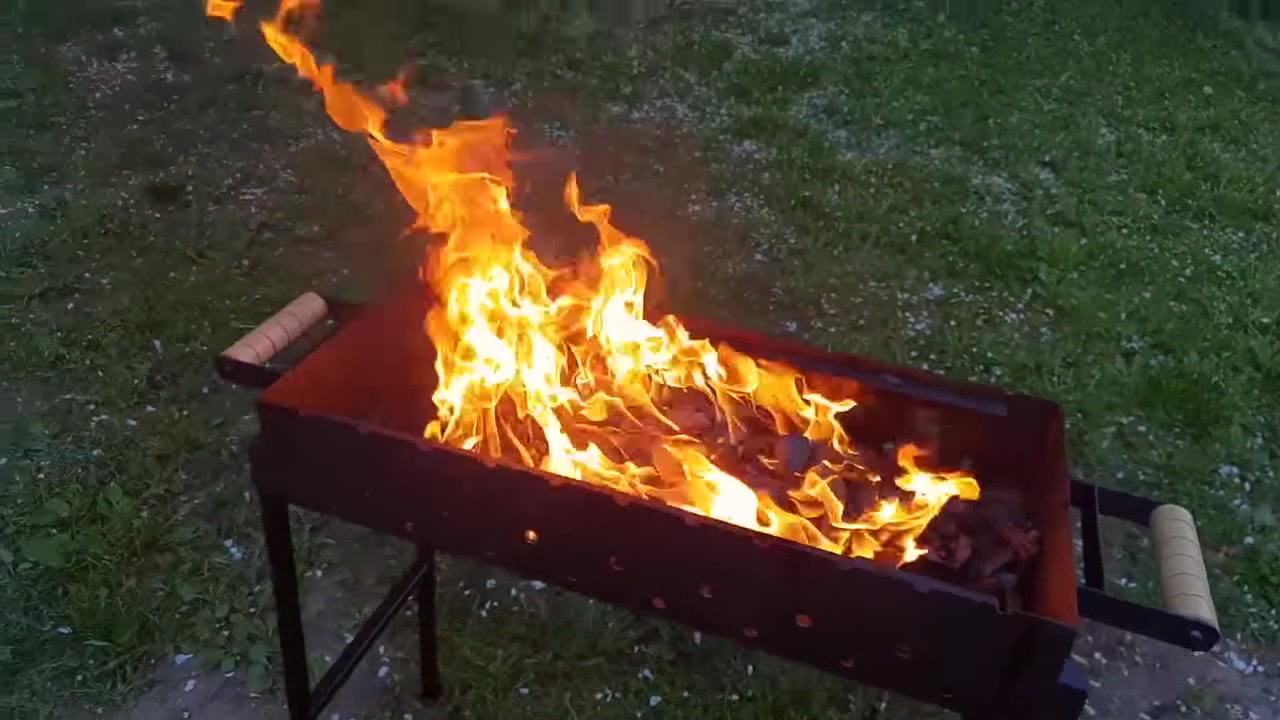 Don't pour mystery liquid on an open fire - Coub