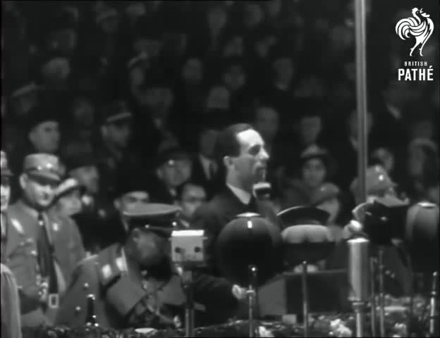 Goebbels Speaks At Nazi Rally - Coub