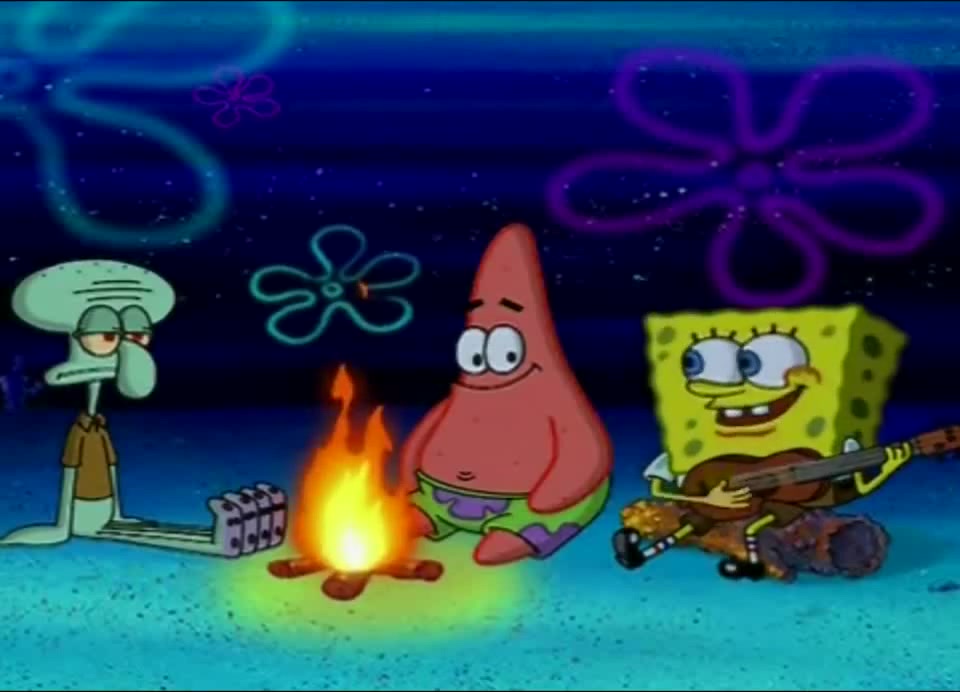 Spongebob - The Campfire Song Song Speed-Up - Coub