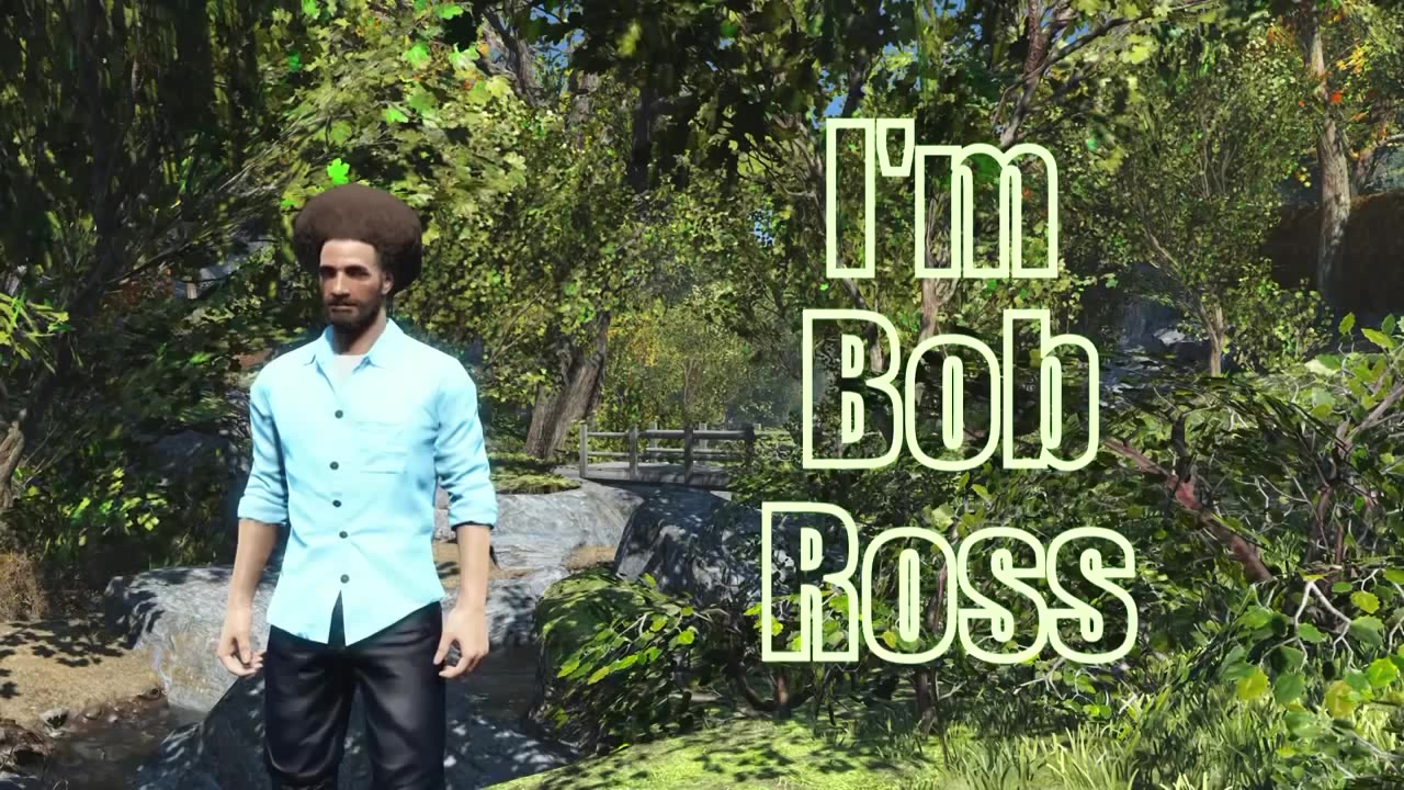 The Bob Ross Video Game – The Joy of Painting in Fallout 4 - Coub