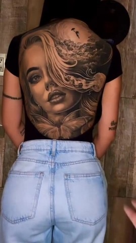 Amazing Full Back Tattoo - Coub