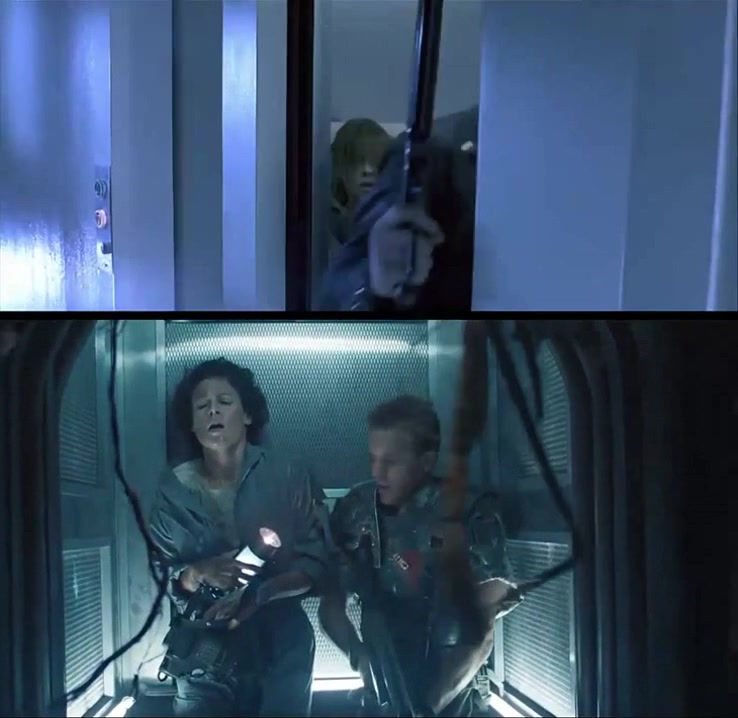Sliding Doors - Nobody's Safe In James Cameron's Elevators - Coub