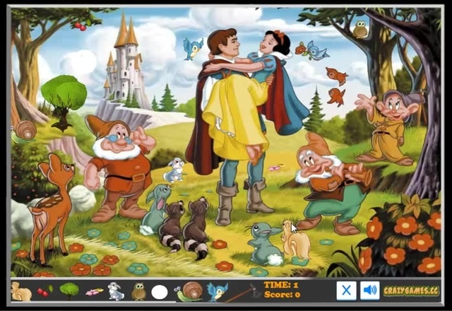Snow White Hidden Objects Game - Coub
