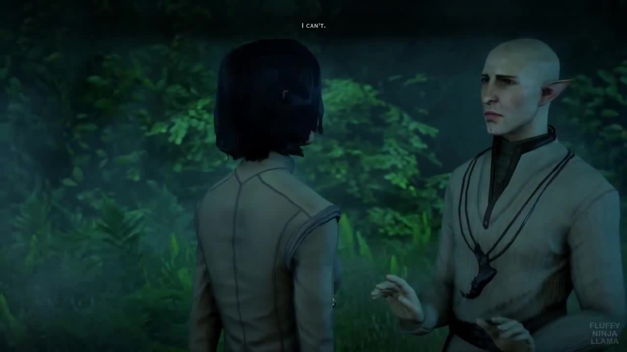 Dragon Age: Inquisition - Solas Romance - Part 31 - The waterfall scene ...