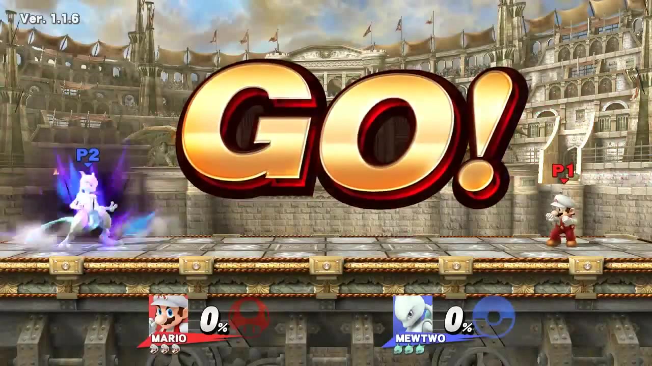 Mario vs Mewtwo 1v1 Against Friend - Coub