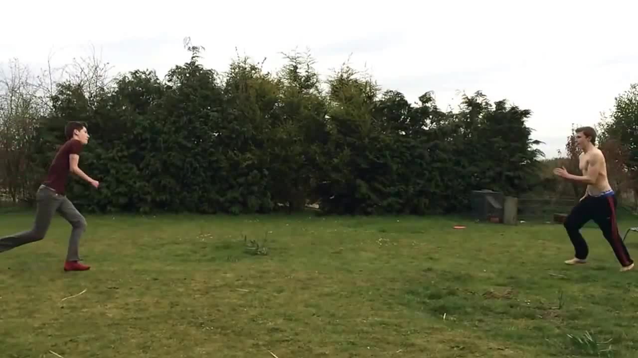 Flying nut high five - Coub