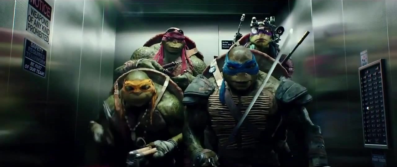Teenage Mutant Ninja Turtles Official Movie CLIP - The Elevator (2014) - Ninja Turtle Movie HD ...