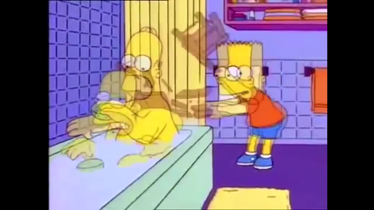 Bart Hits Homer With A Chair RHCP!! - Coub