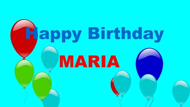 Maria - Happy Birthday - cards - Happy Birthday MARIA - Coub