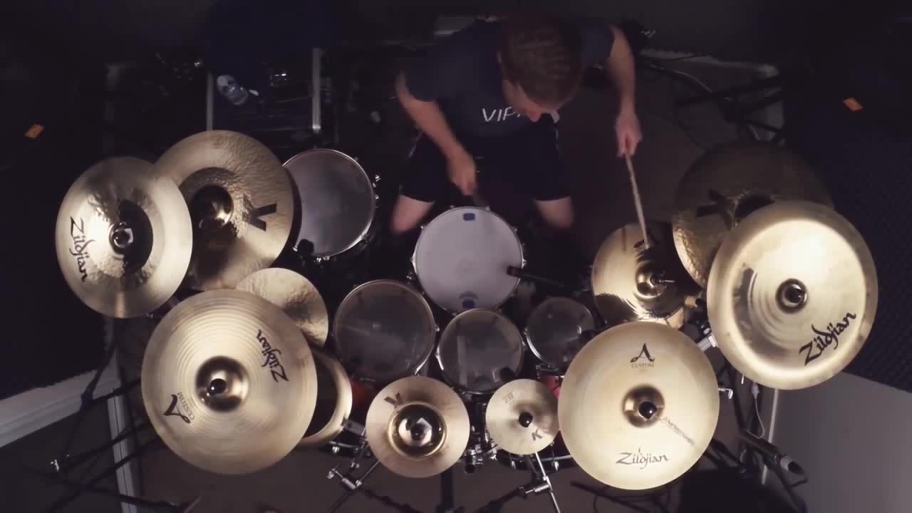 Dan Presland (Ne Obliviscaris) As Icicles Fall drum play through - Coub
