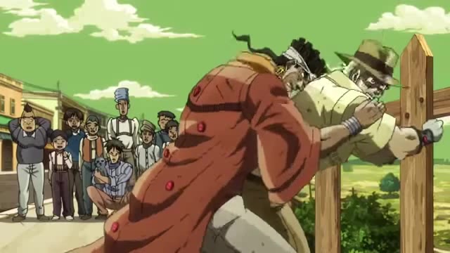 Avdol and Joseph get Stuck Together (Jojo's Bizarre Adventure) - Coub