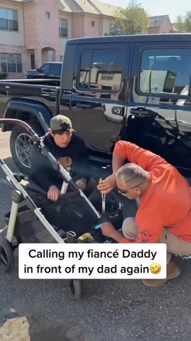 Calling my fiance daddy in front of my dad😂 - Coub