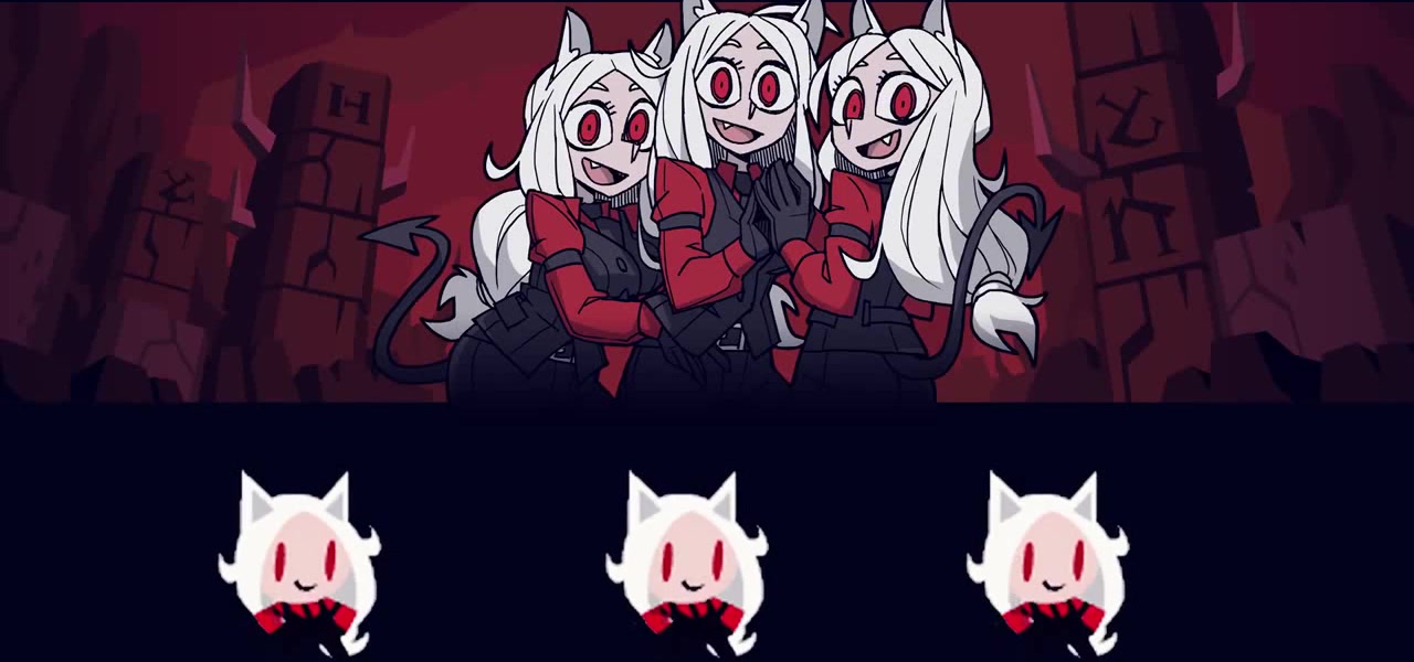 Helltaker Cerberus - Coub