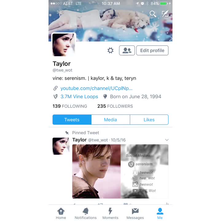 I need more twitter mutuals so follow me on there and comment your ...