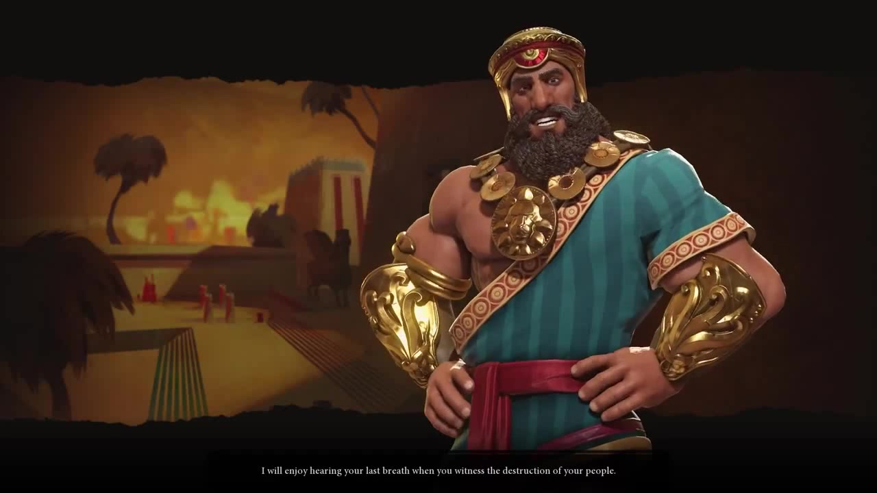 Civilization 6 Gilgamesh Laugh - Coub