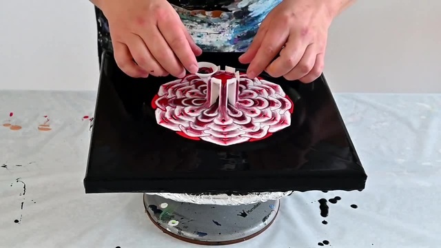 Mandala Flower: Acrylic Pouring with Dual Bloom Cup I Art Therapy I ...