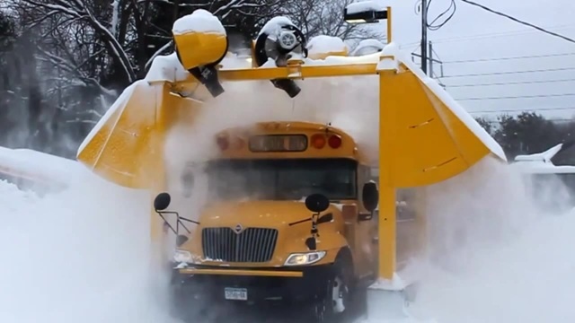 School Bus snow blower - Coub