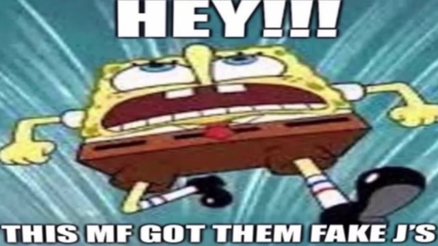 HEY! THIS MF GOT THEM FAKE J’S! - Coub