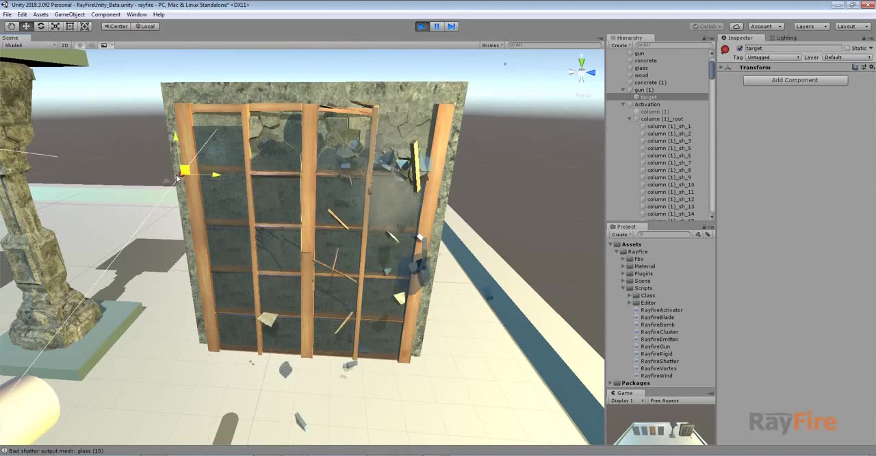 RayFire for Unity. Beta. Gun component. - Coub