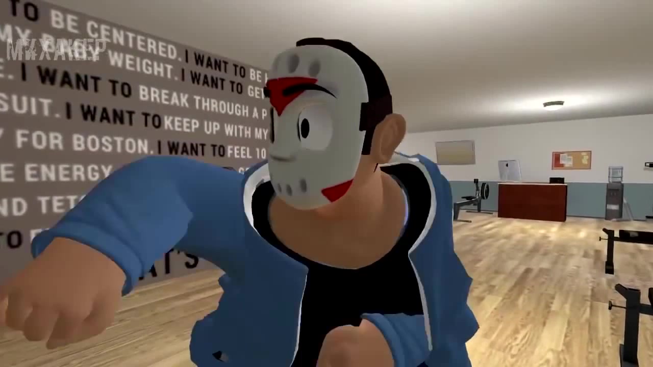 Garry's Mod Смешные моменты ХУДЕЕМ В СПОРТЗАЛЕ - Coub