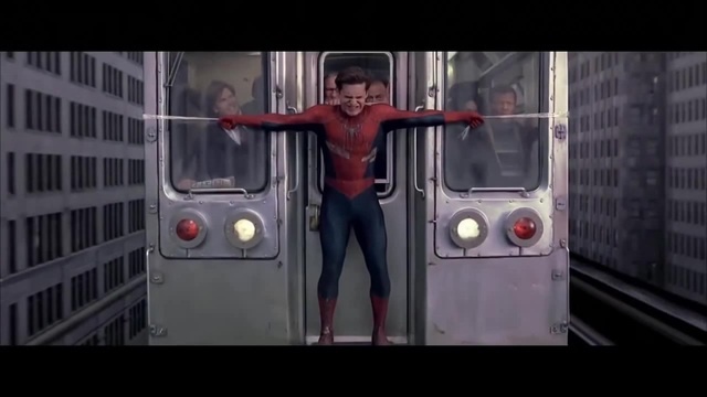 Spider-Man tries to stop a train - Coub