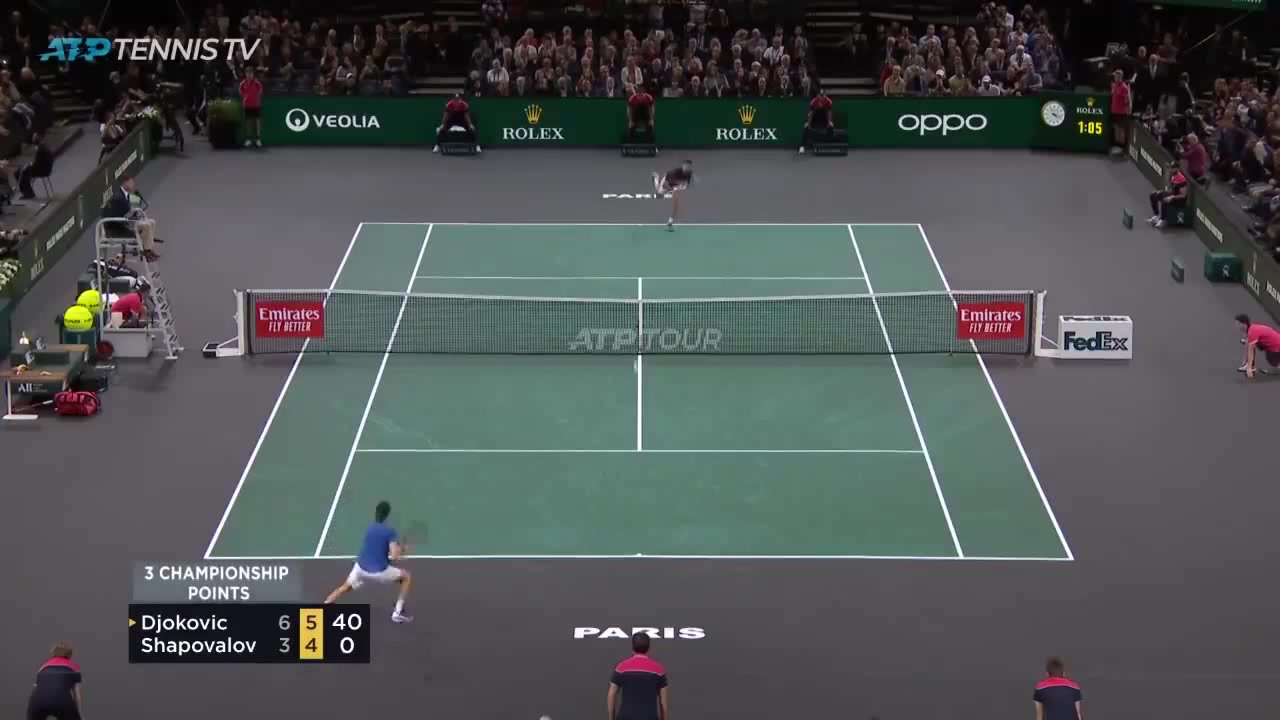 CHAMPIONSHIP POINT: The moment Novak Djokovic Won 2019 Paris Title 👏 - Coub