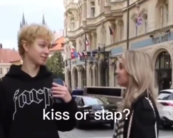 Kiss or slap - Coub