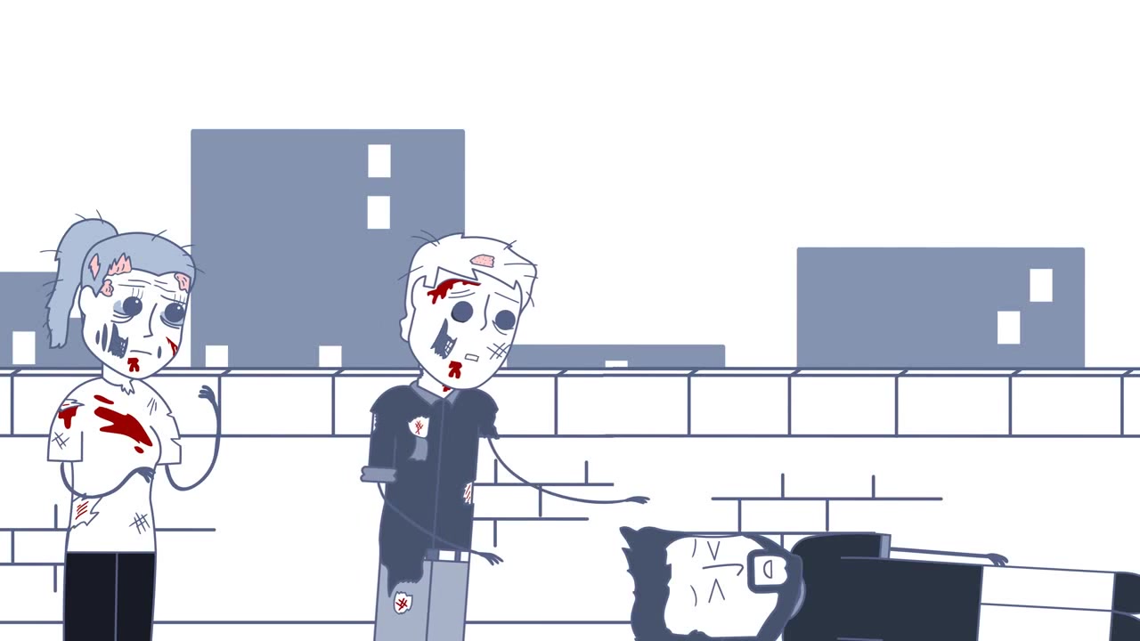 Miles Runs from Zombies - Rooster Teeth Animated Adventures - Coub