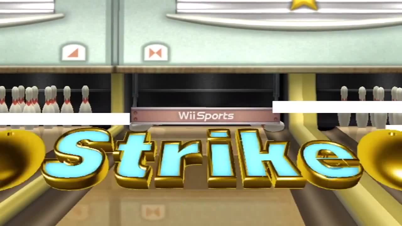 Wii Sports Bowling - Perfect Game - 300 Score! - Coub