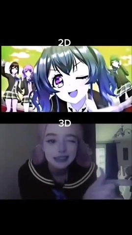 D4DJ 2D vs 3D - Coub