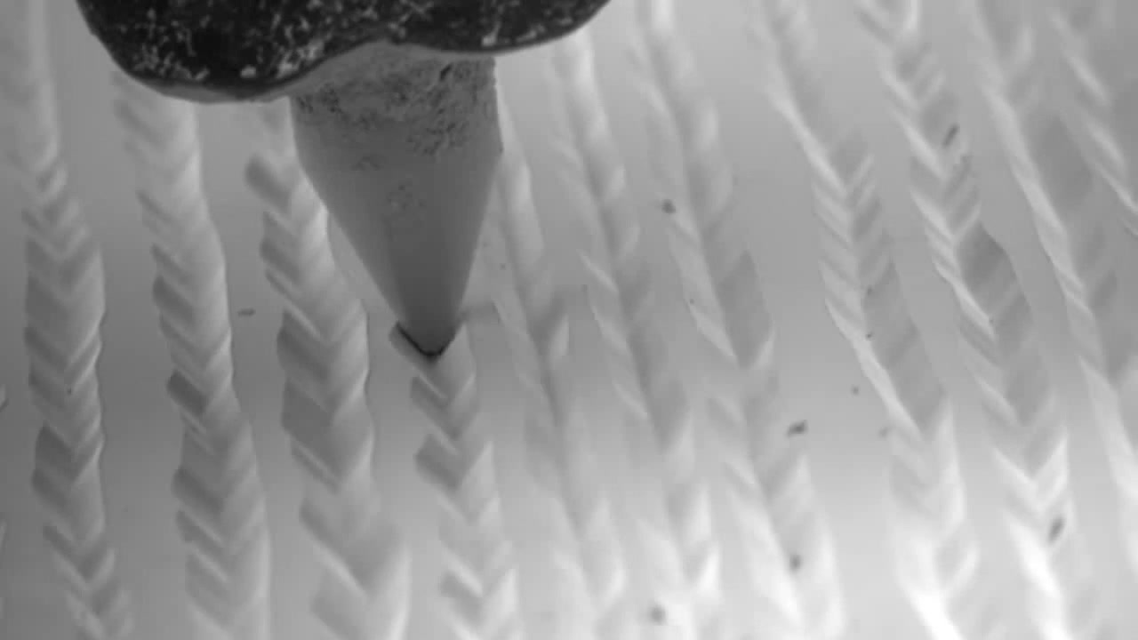 Electron microscope slow-motion video of vinyl LP - Coub