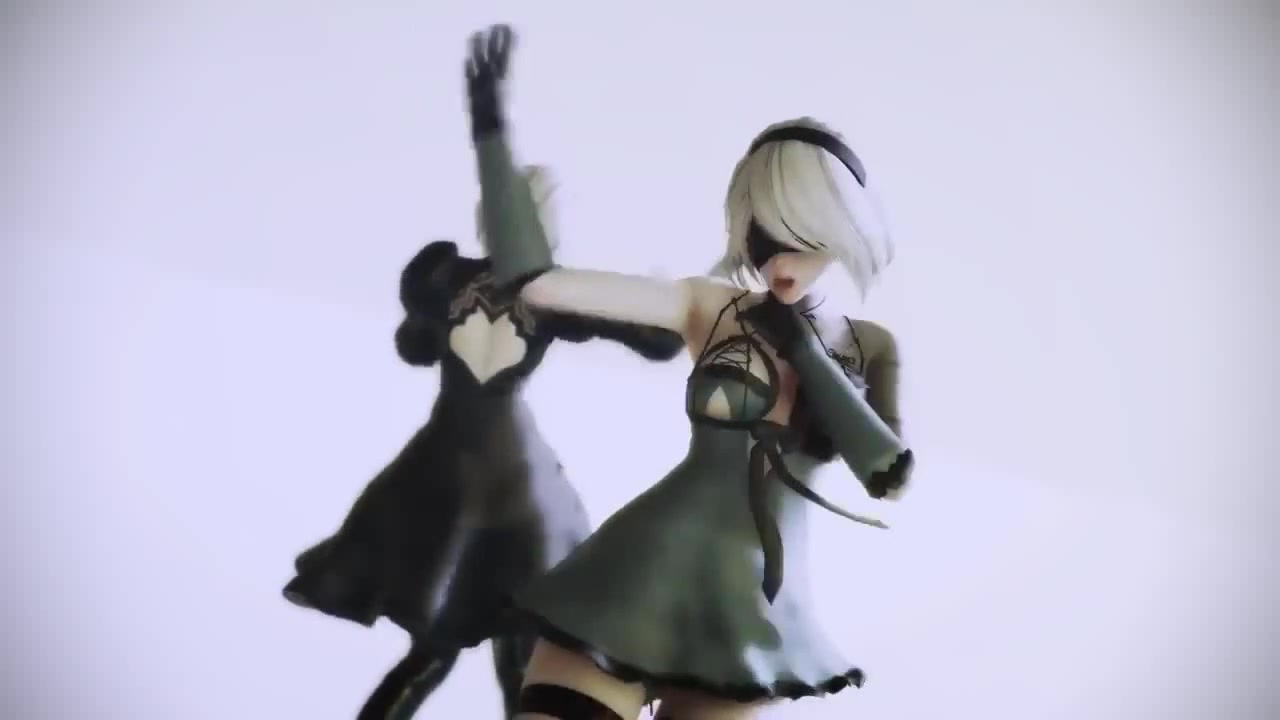 NieR Automata 2B Dance -Little Apple T-Ara - Coub