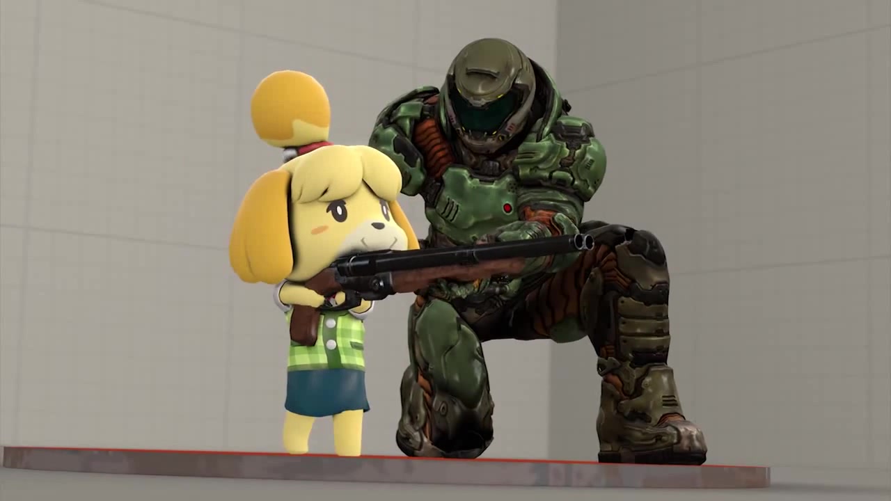 DoomGuy Teaches Isabelle - Coub