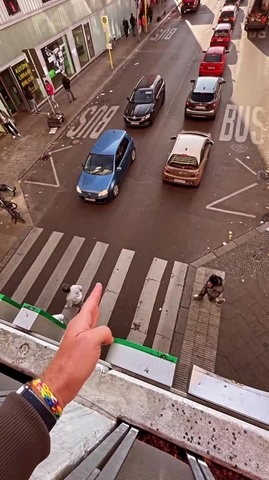 Making traffic flow Like a boss. One (giant) hand at a time. forced ...