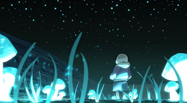 Undertale - Sans in Waterfall - Coub