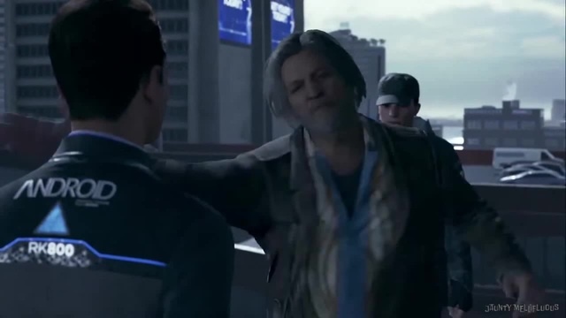 Hank Slaps Connor for leaving him behind to fall down and die (Detroit Become Human) - Coub