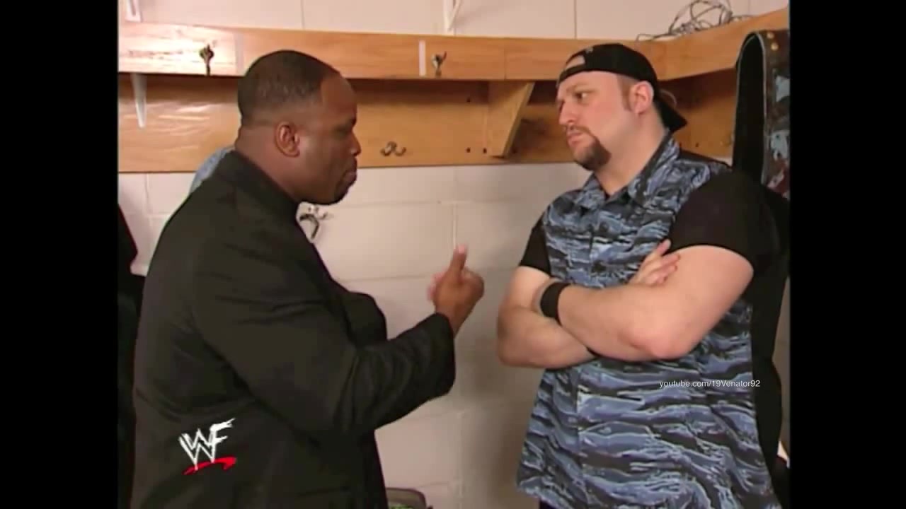 WWF Backlash 2002 Reverend D-Von Confronts Bubba Ray Dudley Backstage (HD/1440p) - Coub