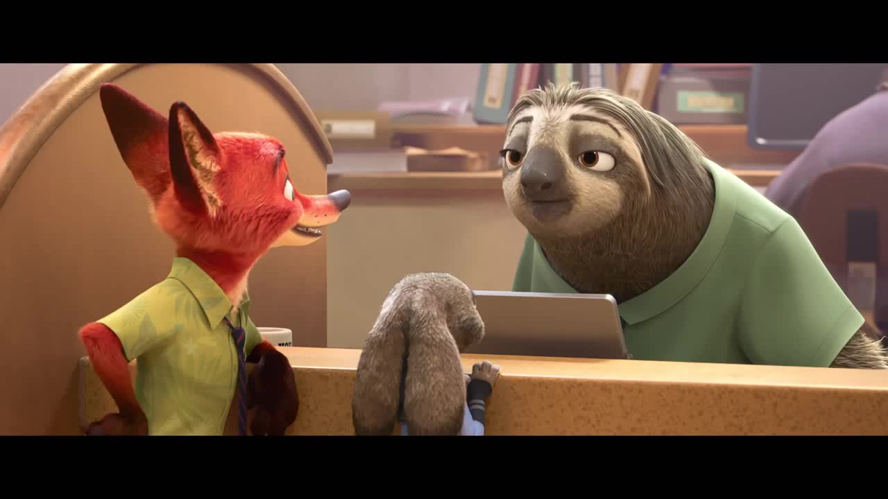 Zootopia Official US Sloth Trailer - Coub