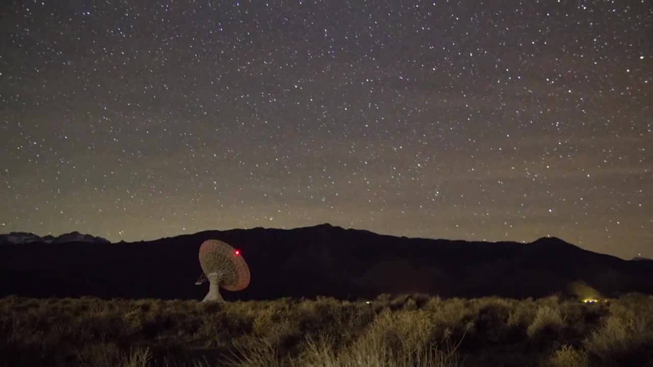 Owens Valley Radio Observatory Milky Way Time-Lapse - Coub