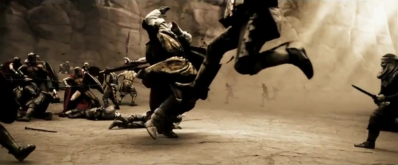 300 - First Battle Scene - Full HD 1080p - Earthquake. No Captain ...