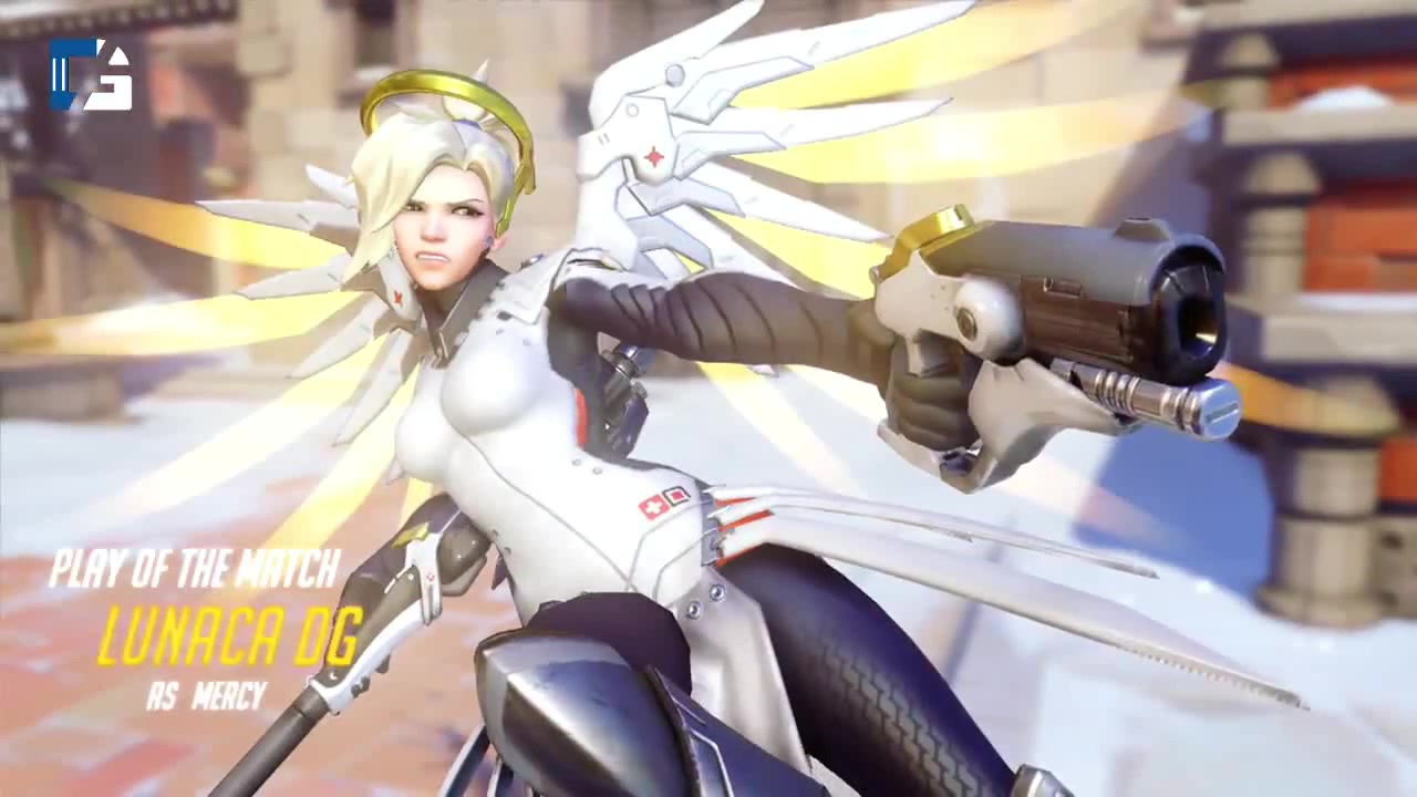 Overwatch Comp (As Mercy) Highlights #1 - Coub