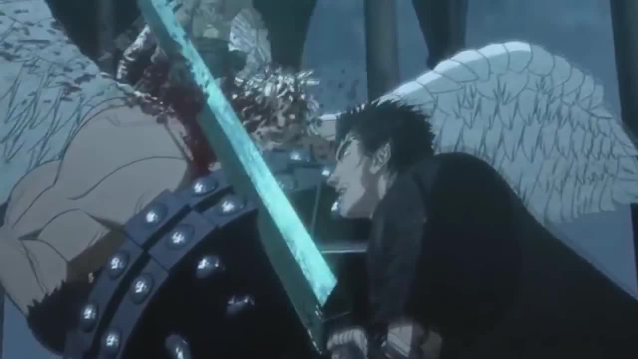Most Epic Scene BERSERK 2016 | Guts vs Angels (Full Fight) - Coub
