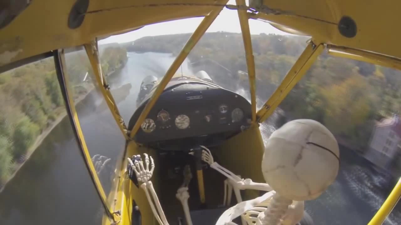 The skeleton pilot instructor - Coub