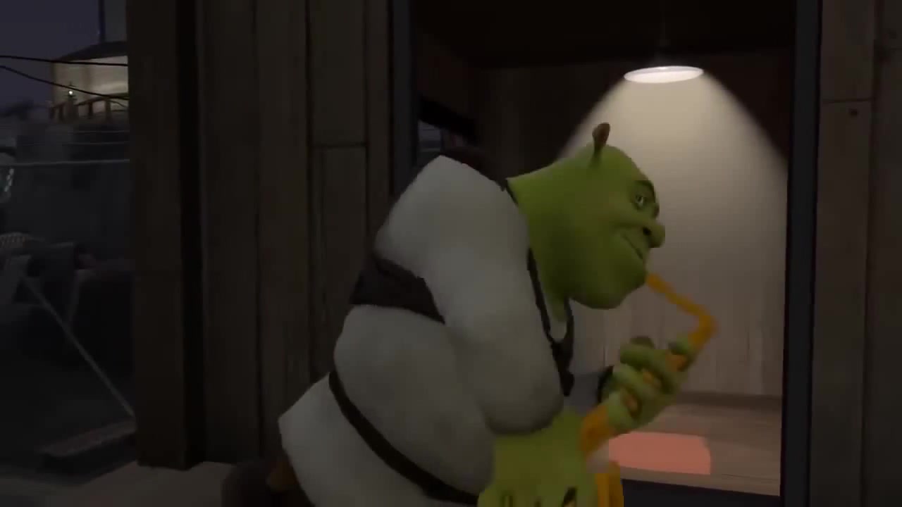 Shrek on saxophone - Coub