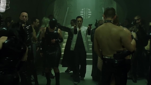 BDSM leather outfit dance in the Matrix - Coub