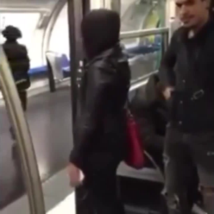 PRANK - Train Passenger Pushed Out of Train when door's closing - Coub