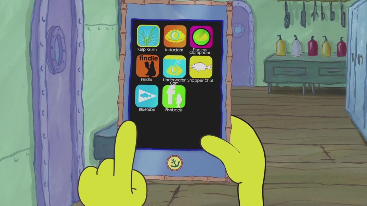 Spongebob checks Snapperchat - Coub