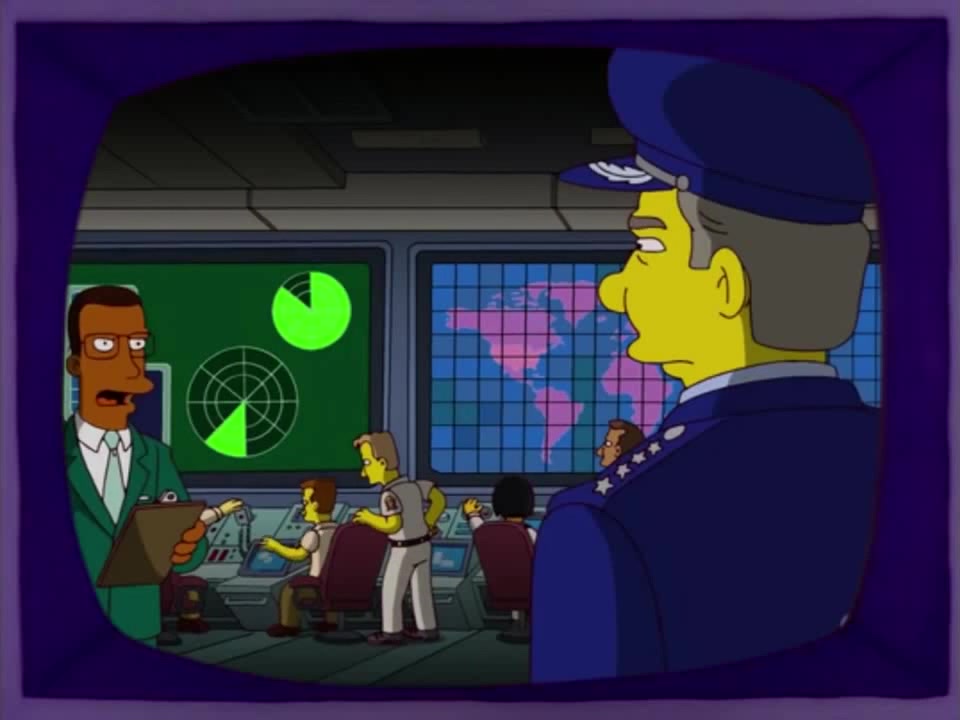 The Simpsons Practice Social Distancing - Coub