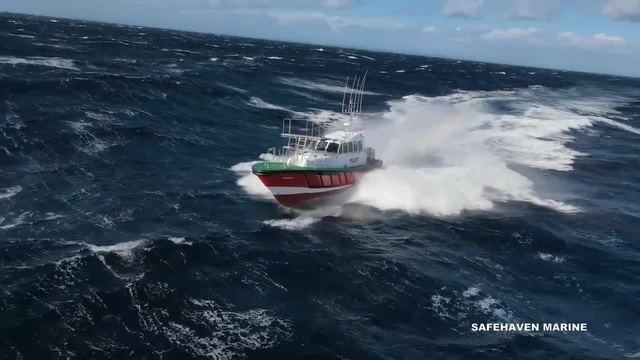 Boat in a stormy sea - Coub